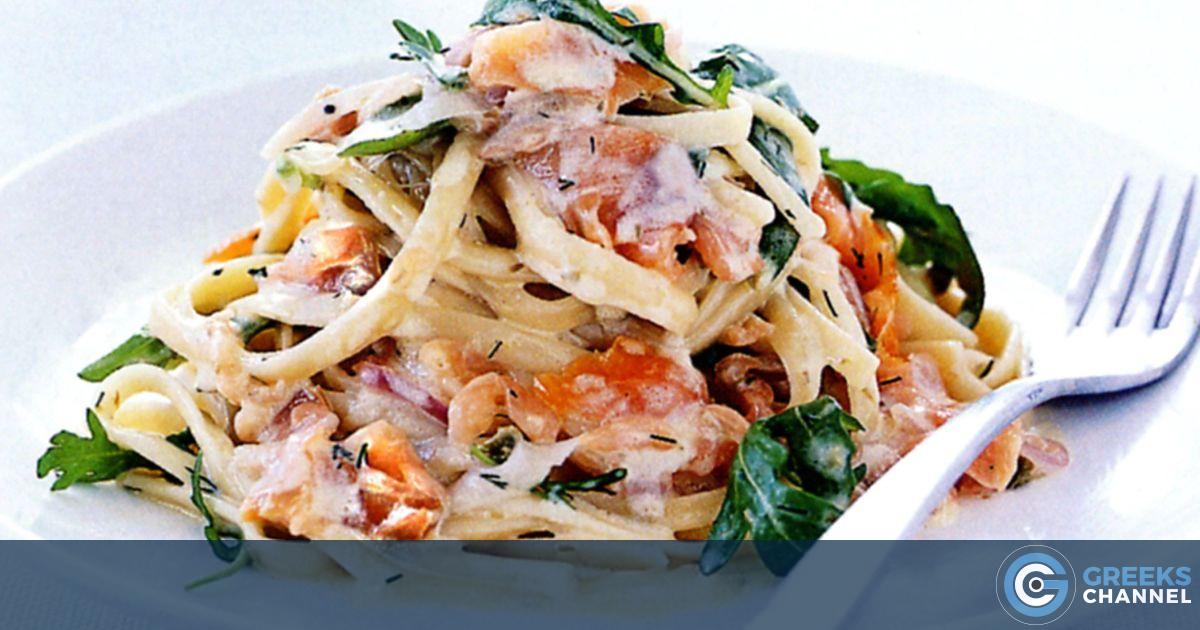 TAGLIOLINI ΜΕ ΣΟΛΟΜΟ ΚΑΠΝΙΣΤΟ - Greeks Channel